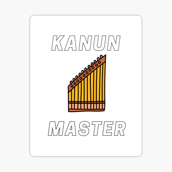 "Kanun Middle Eastern Harp Piano Instrument Qanun" Sticker for Sale by ...