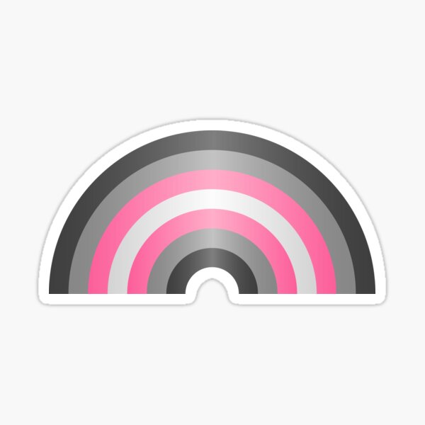 "Demigirl Pride Rainbow" Sticker by NovotnyDesigns | Redbubble