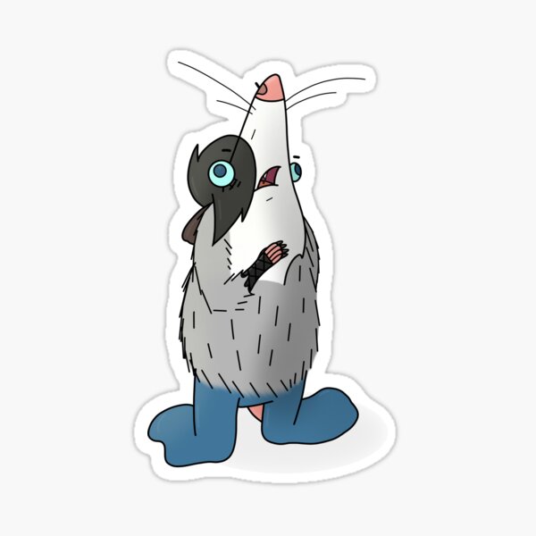 "Awesome Possum" Sticker by Laugh-N-Jackal | Redbubble