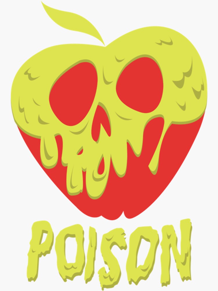 "Poison Apple " Sticker for Sale by NainandMasie | Redbubble