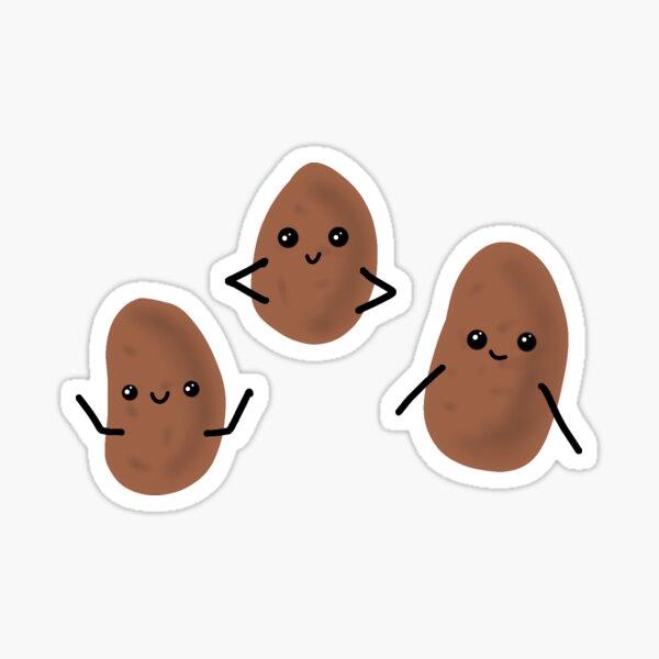 "Spud Buds" Sticker for Sale by GlamourGoddess | Redbubble