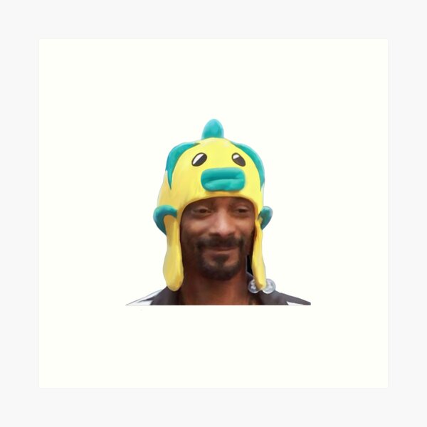 "Snoop Dogg in a Fish Hat Painting" Art Print by Dmm1999 | Redbubble