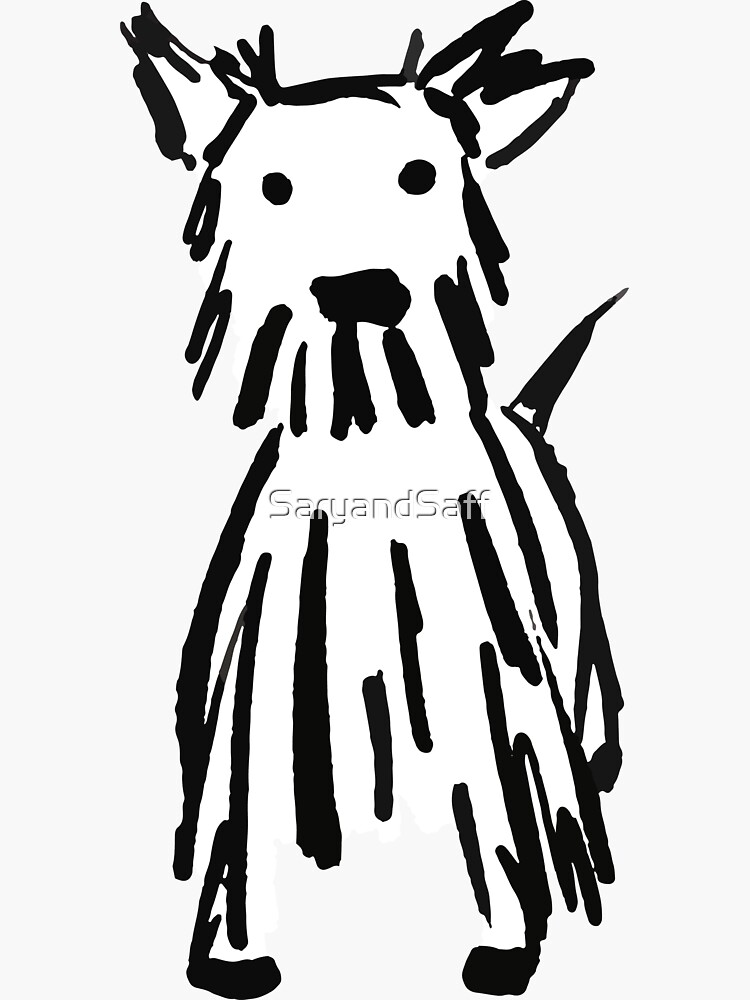 "Max the dog" Sticker for Sale by SaryandSaff | Redbubble