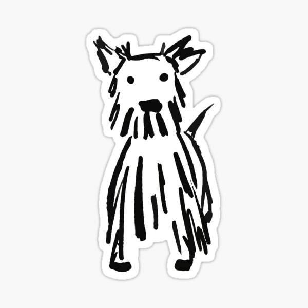 "Max the dog" Sticker for Sale by SaryandSaff | Redbubble