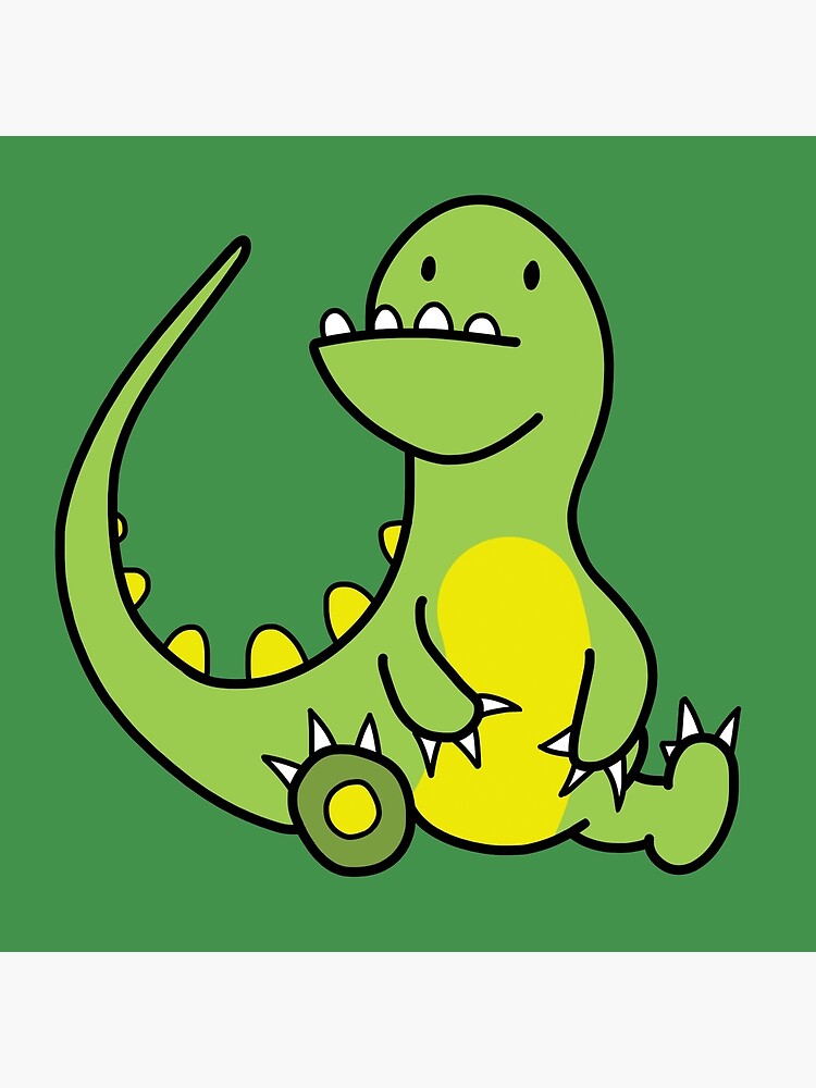 "The Little Fat Dino" Poster by gusdynamite | Redbubble