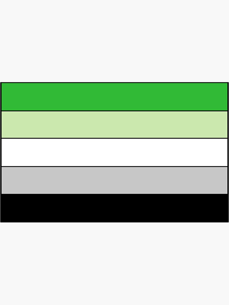 "Aro Flag " Sticker for Sale by Snarktastic | Redbubble