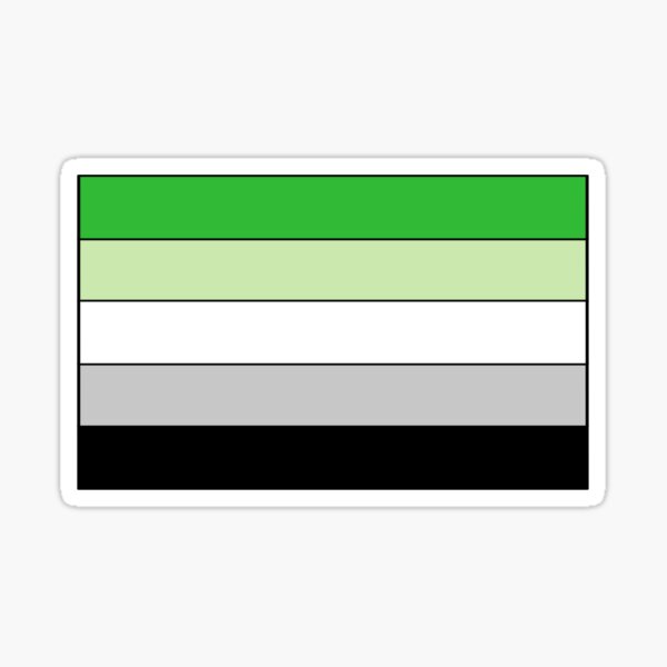 "Aro Flag " Sticker for Sale by Snarktastic | Redbubble