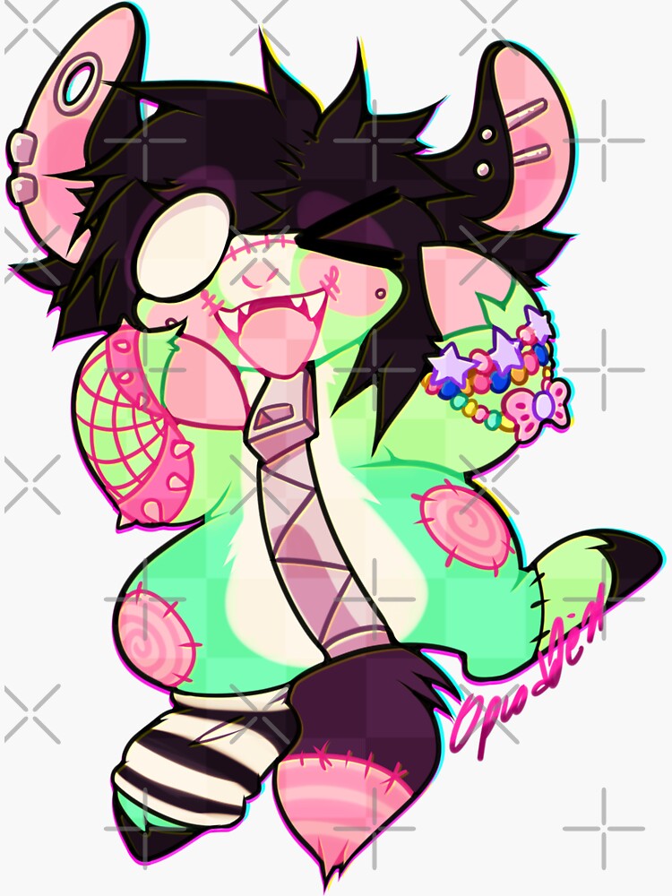 "Sparkle Rave PLUR Goat" Sticker for Sale by eusophile | Redbubble