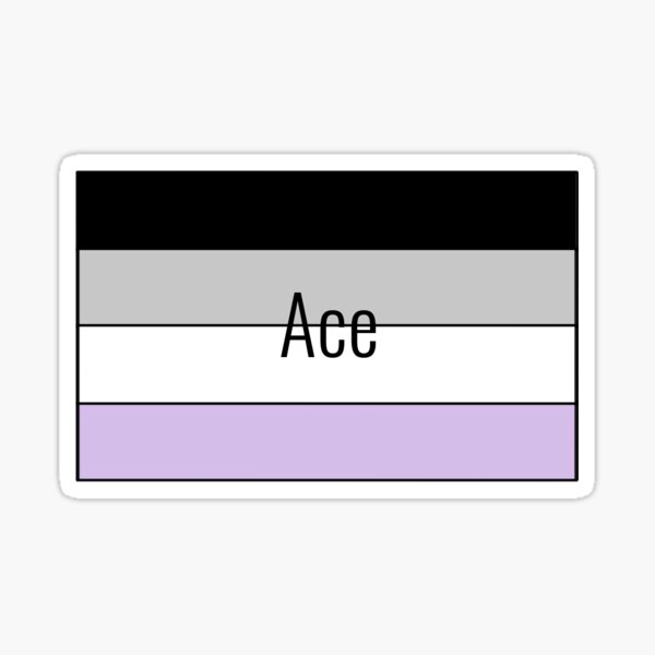"Ace Flag " Sticker by Snarktastic | Redbubble