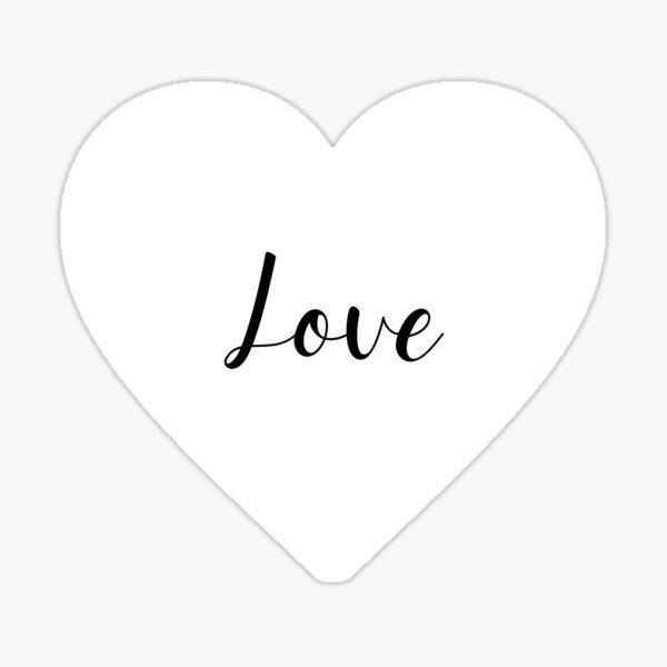"Heart of Love" Sticker for Sale by fit6920 | Redbubble