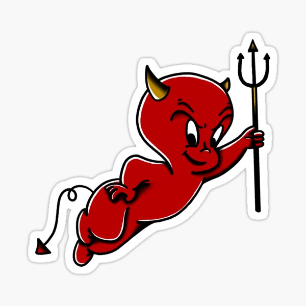 "Devil Ghost" Sticker for Sale by sophiapeischl | Redbubble