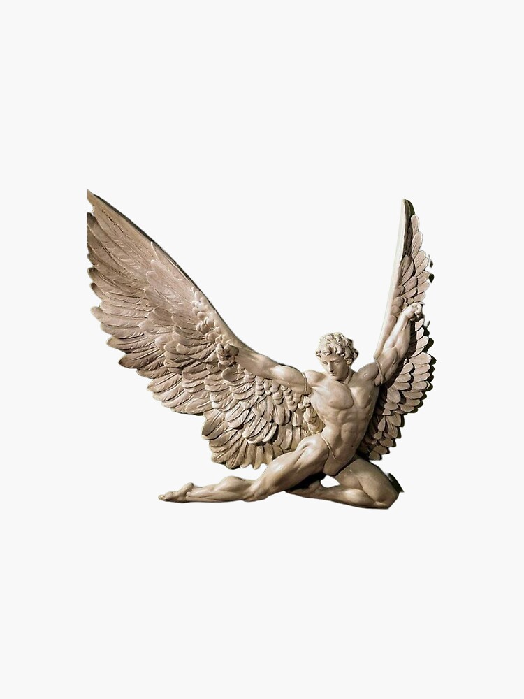 "Icarus Pose" Sticker for Sale by Blueemark | Redbubble