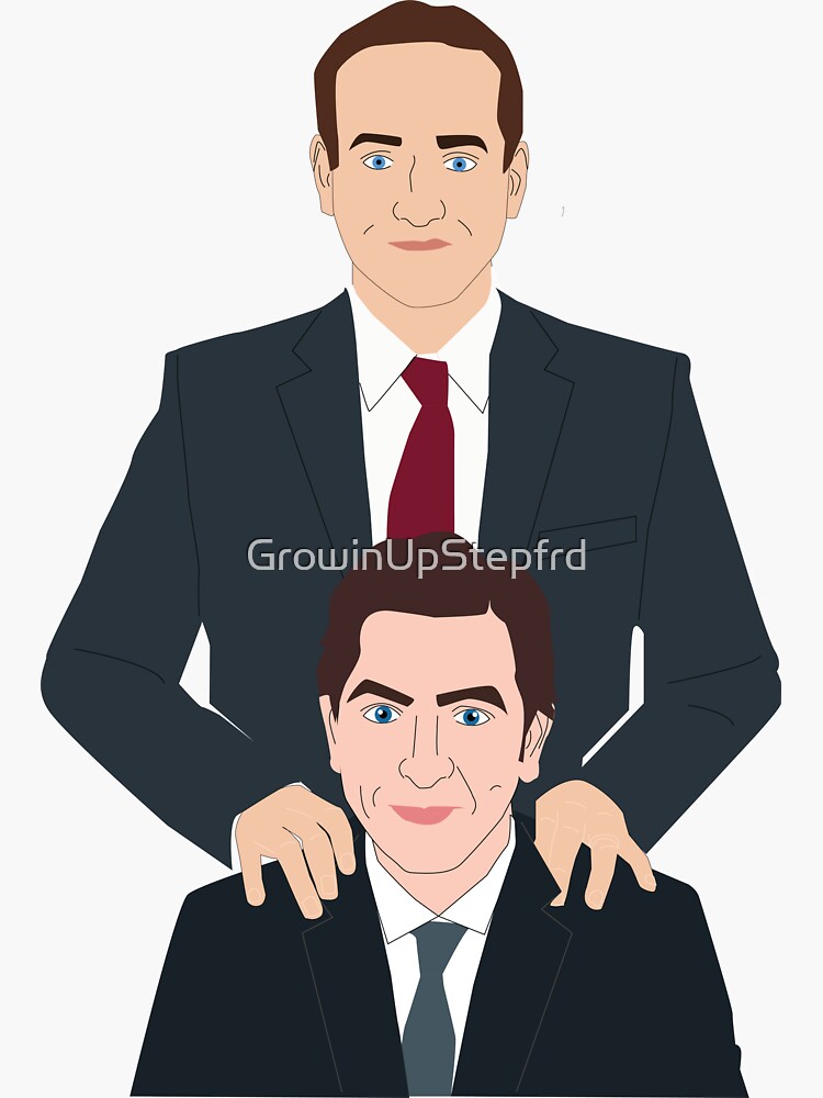 "Tom and Greg Succession" Sticker for Sale by GrowinUpStepfrd | Redbubble