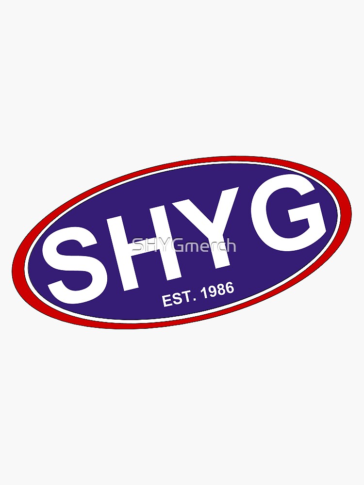 "Classic SHYG logo" Sticker for Sale by SHYGmerch | Redbubble