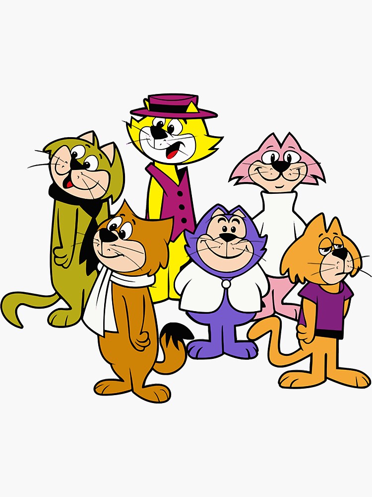 "Top Cat friends Classic T-Shirt" Sticker for Sale by Jamiarnado ...