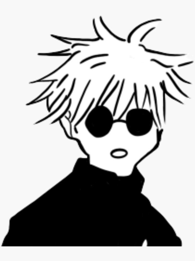 "Jujutsu Kaisen: Low Quality Gojo Satoru" Sticker for Sale by ...