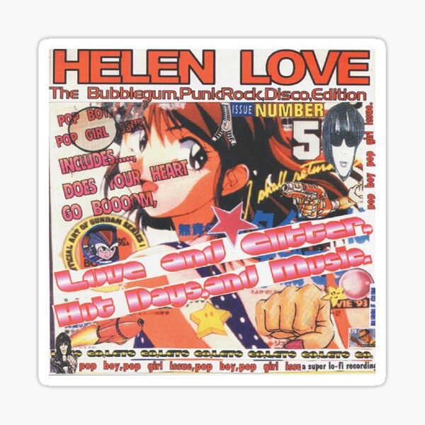 "Helen Love Art 90s" Sticker by mouseypoo13 | Redbubble