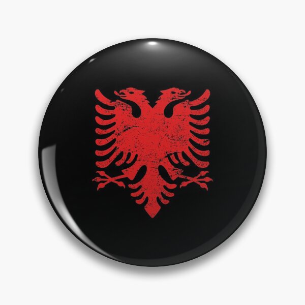 "Albanian Flag Red Eagle Albania" Pin for Sale by AriellaSimmons8 ...