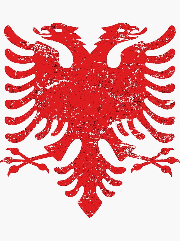 "Albanian Flag Red Eagle Albania" Sticker for Sale by AriellaSimmons8 ...