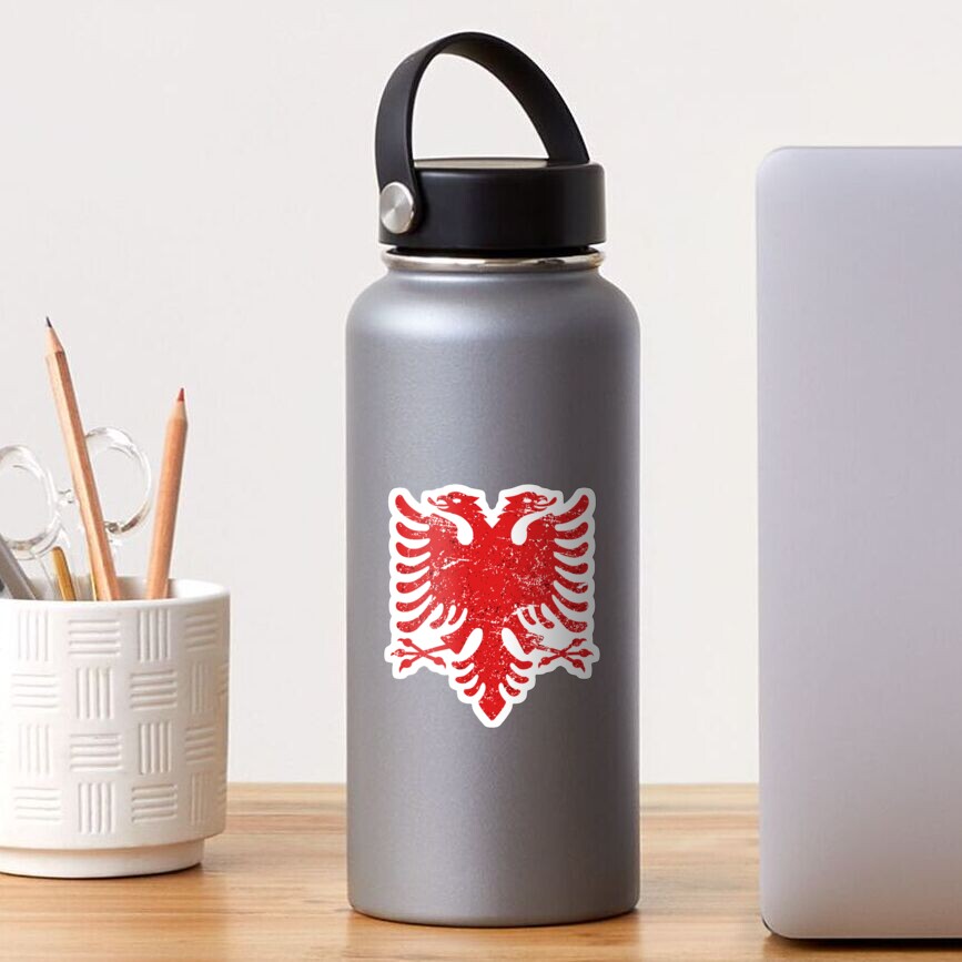 "Albanian Flag Red Eagle Albania" Sticker for Sale by AriellaSimmons8 ...