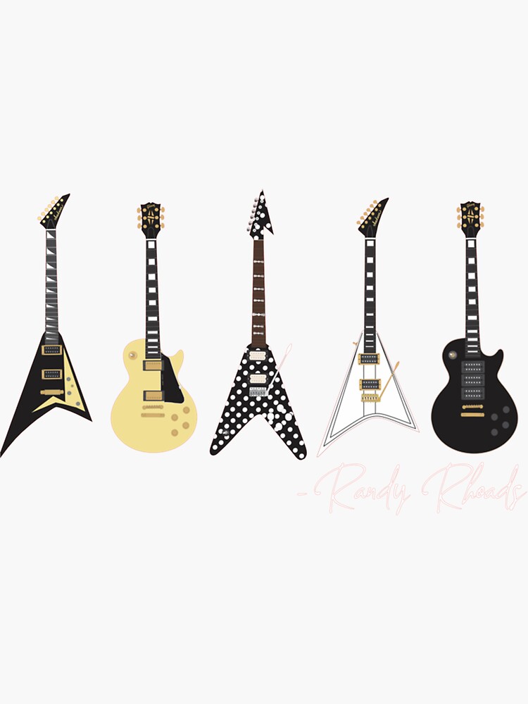 "Randy Rhoads, Rhoads, Randy" Sticker for Sale by AshleiLynette | Redbubble