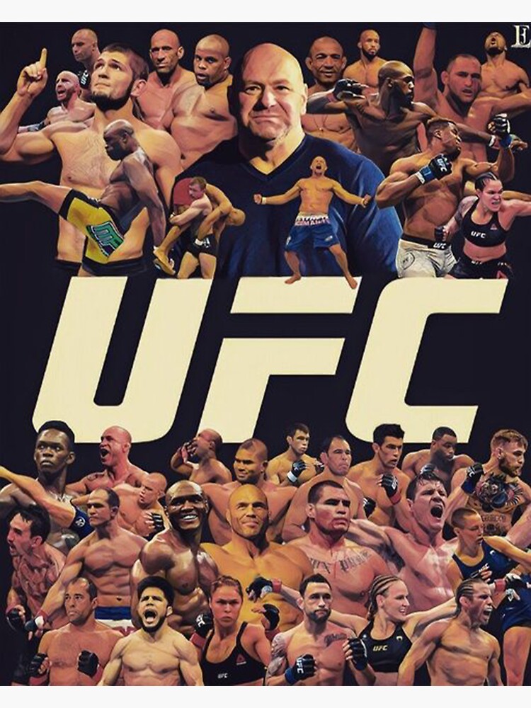 "UFC " Sticker by eyesjudge | Redbubble
