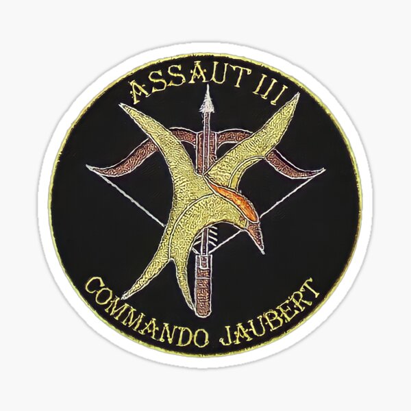 "Commando Jaubert Assaut 3 French navy seals troop 3" Sticker for Sale ...