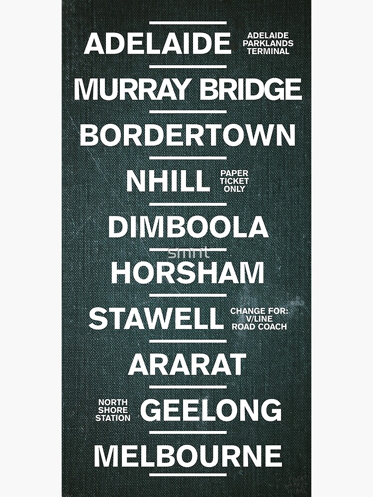 The Overland - Melbourne to Adelaide Rail Train Scroll Replica Premium ...