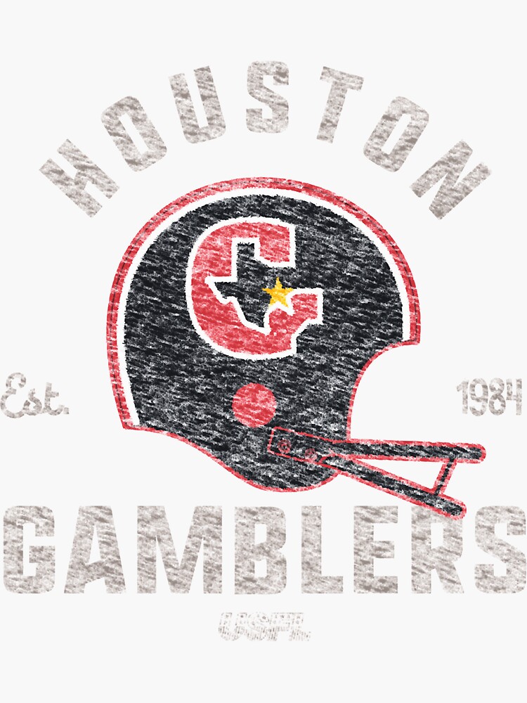 "Defunct Series Houston Gamblers Classic" Sticker for Sale by ...