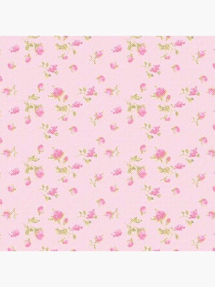 "Pink rose print" Sticker for Sale by Cronchyfrog11 | Redbubble