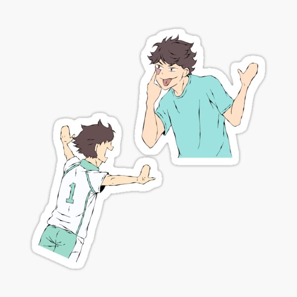 "Oikawa meme" Sticker for Sale by soboju | Redbubble
