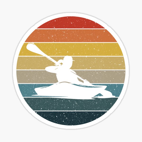 "Canoeing Vintage Color " Sticker for Sale by SweetTea4U | Redbubble