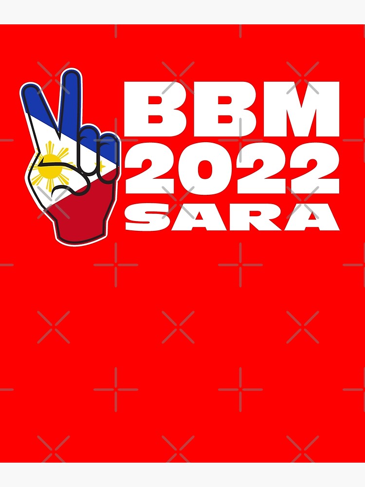 "BBM 2022 Bongbong Marcos Sara Philippines Flag RED" Photographic Print ...