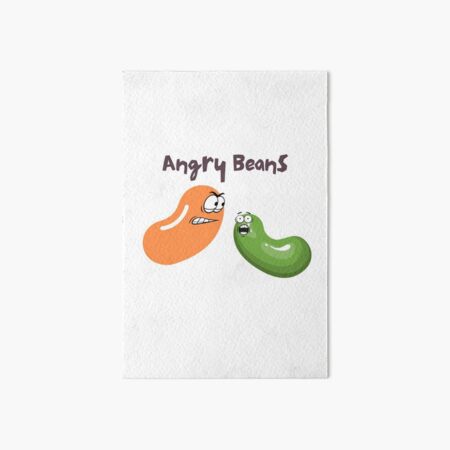 "ANGRY BEANS BETA v1.0" Art Board Print for Sale by rajan32s | Redbubble