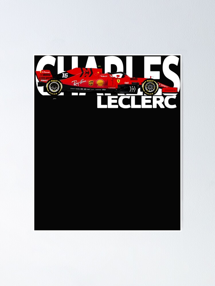 "Charles Leclerc 2019 - SF90 Large White text Classic T-Shirt.png ...