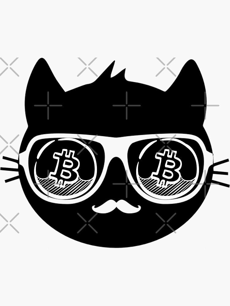 "Moon Cat - BTC" Sticker by EverythingCats | Redbubble