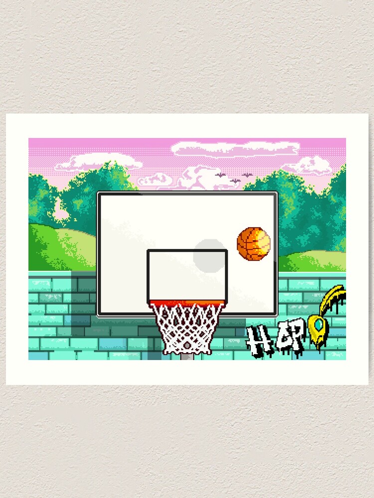 "Pixel Art Basketball Court" Art Print for Sale by Jaehopart | Redbubble