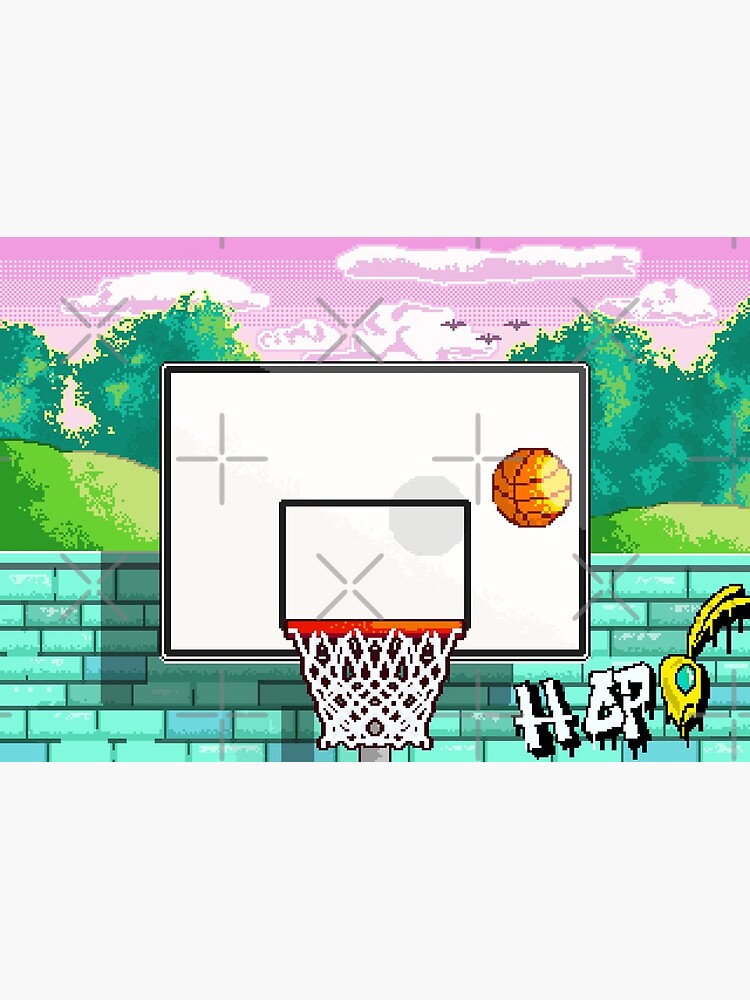 "Pixel Art Basketball Court" Art Print for Sale by Jaehopart | Redbubble