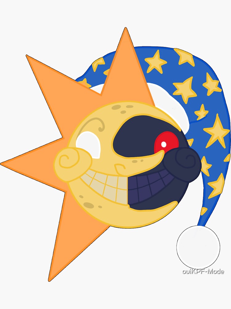 "Sundrop Moondrop FNAF SB" Sticker for Sale by ouiKPF-Mode | Redbubble