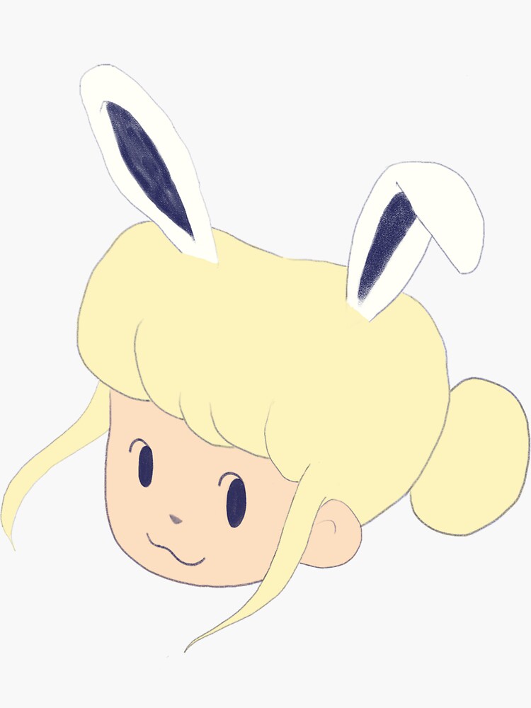 "Cute Kawaii Anime Bunny Girl" Sticker for Sale by Wistful-Moon | Redbubble