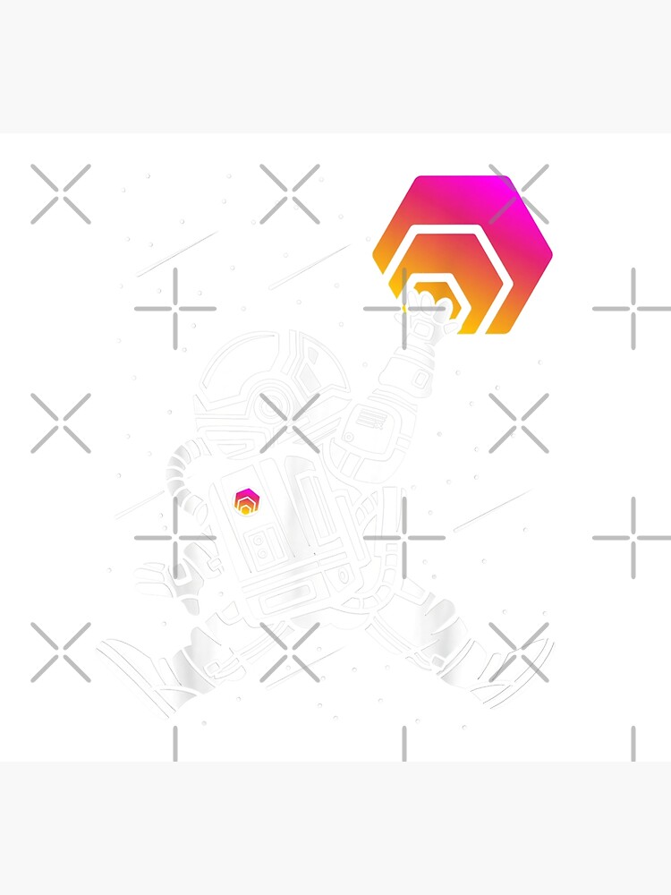 "Astronaut Jump HEX Coin To The Moon Crypto Token Wallet HODL T-Shirt ...