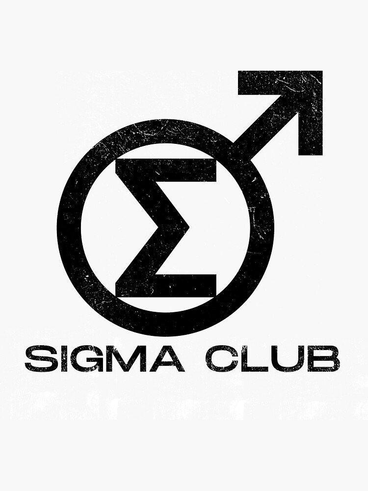 "Sigma male design" Sticker for Sale by Minima101 | Redbubble