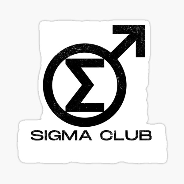 "Sigma male design" Sticker for Sale by Minima101 | Redbubble