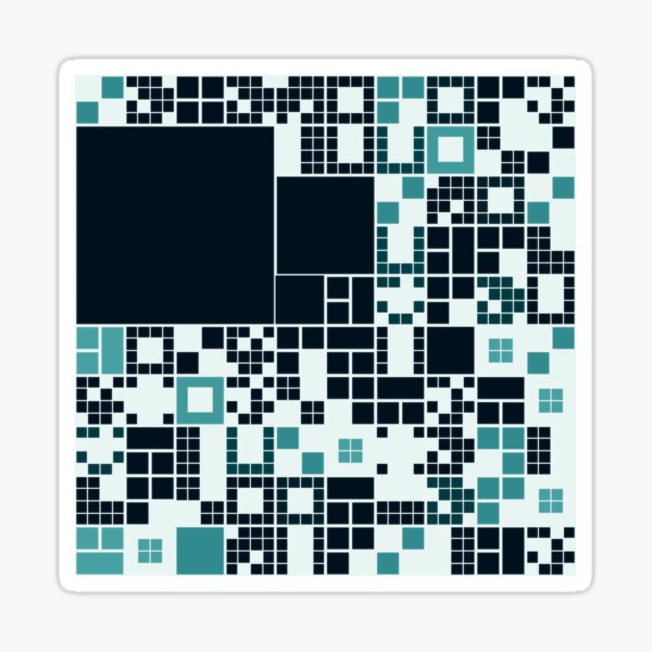 "Squares 3" Sticker for Sale by genpythonart | Redbubble