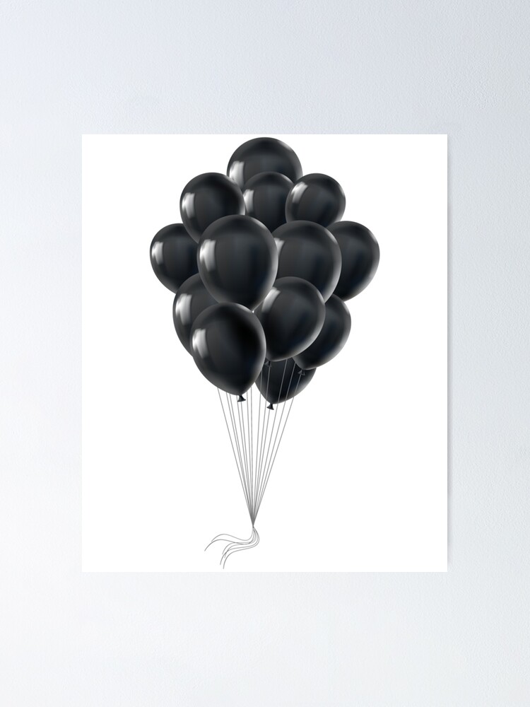 "Black Balloons Dark Childhood Goth Hip Hop NF Art " Poster for Sale by ...