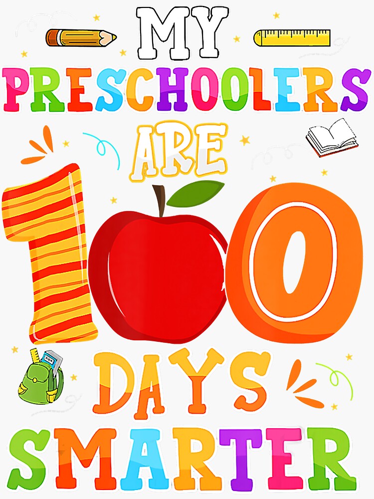 Pegatina «Mis niños en edad preescolar son 100 días más inteligentes en ...