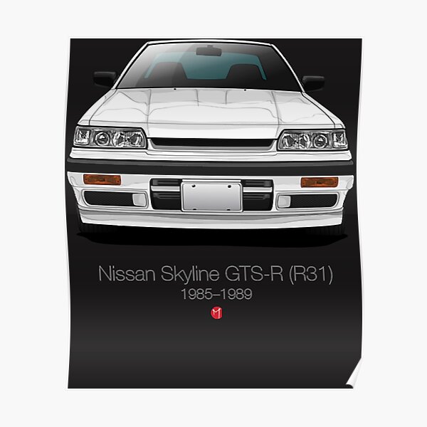"Nissan Skyline GTS-R (R31) Classic T-Shirt.png" Poster for Sale by ...