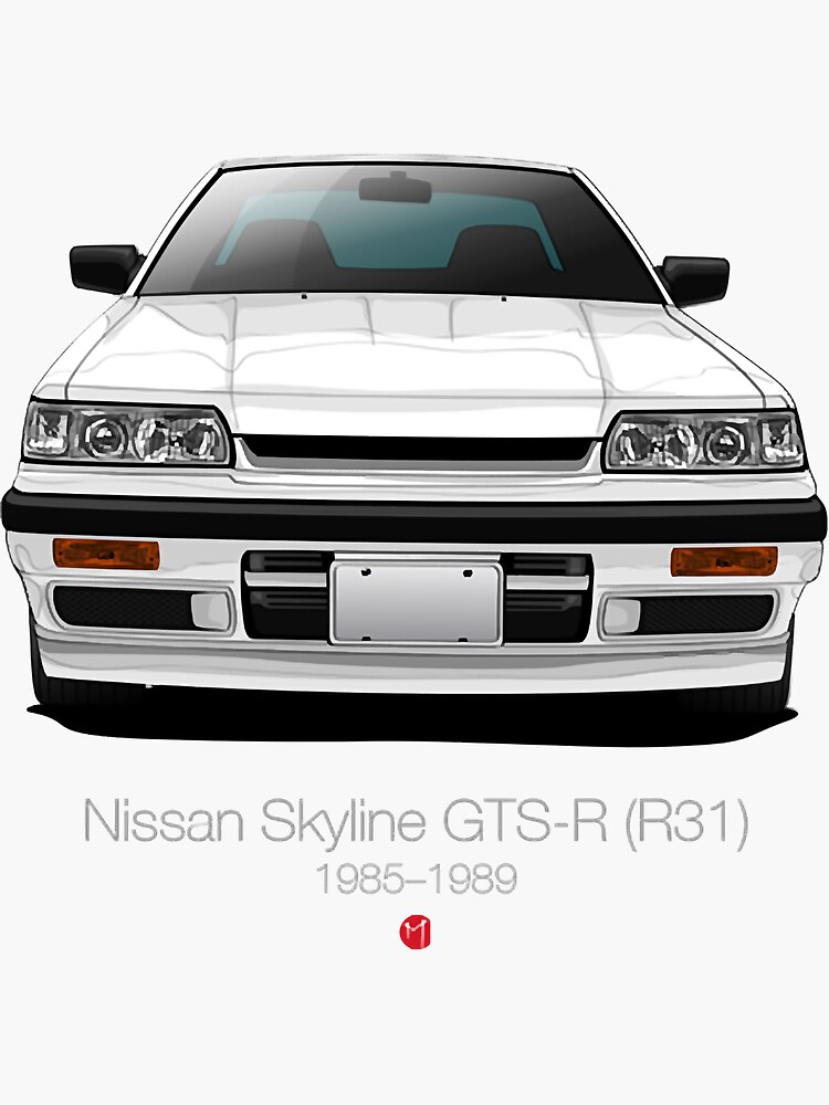 "Nissan Skyline GTS-R (R31) Classic T-Shirt.png" Sticker for Sale by ...
