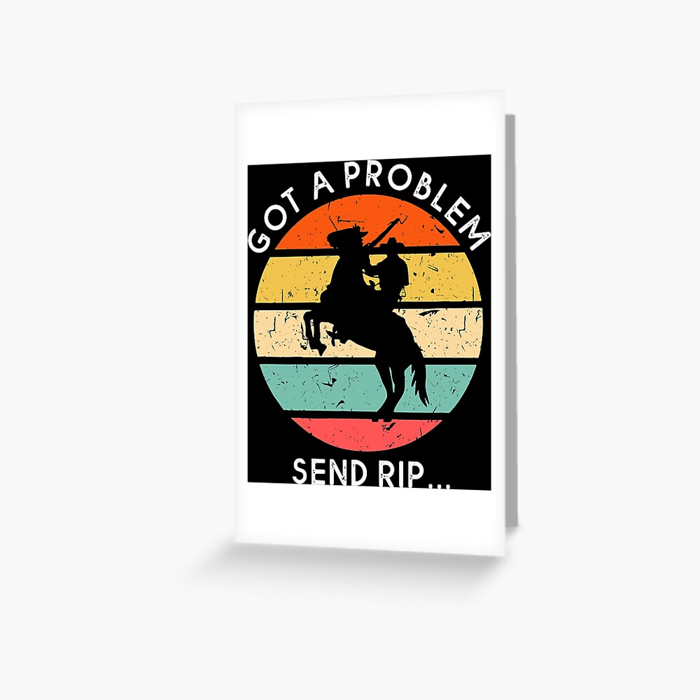 "Birthday Gift Rip Wheeler Yellowstone Rip Retro Wave" Greeting Card ...