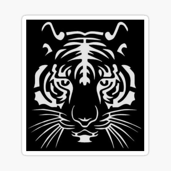 "Black Tiger" Sticker for Sale by Hangloman | Redbubble